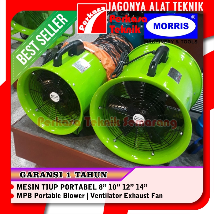 Jual MORRIS MPB8 Portable Blower 8" 10" 12" 14" Ventilator Exhaust Fan ...