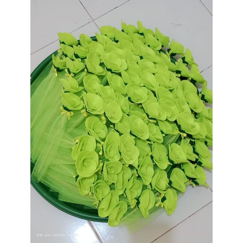 Jual BUNGA TELUR AQIQAH PENGANTIN ( HIJAU ) Akikah/Khatam/Maulid ...