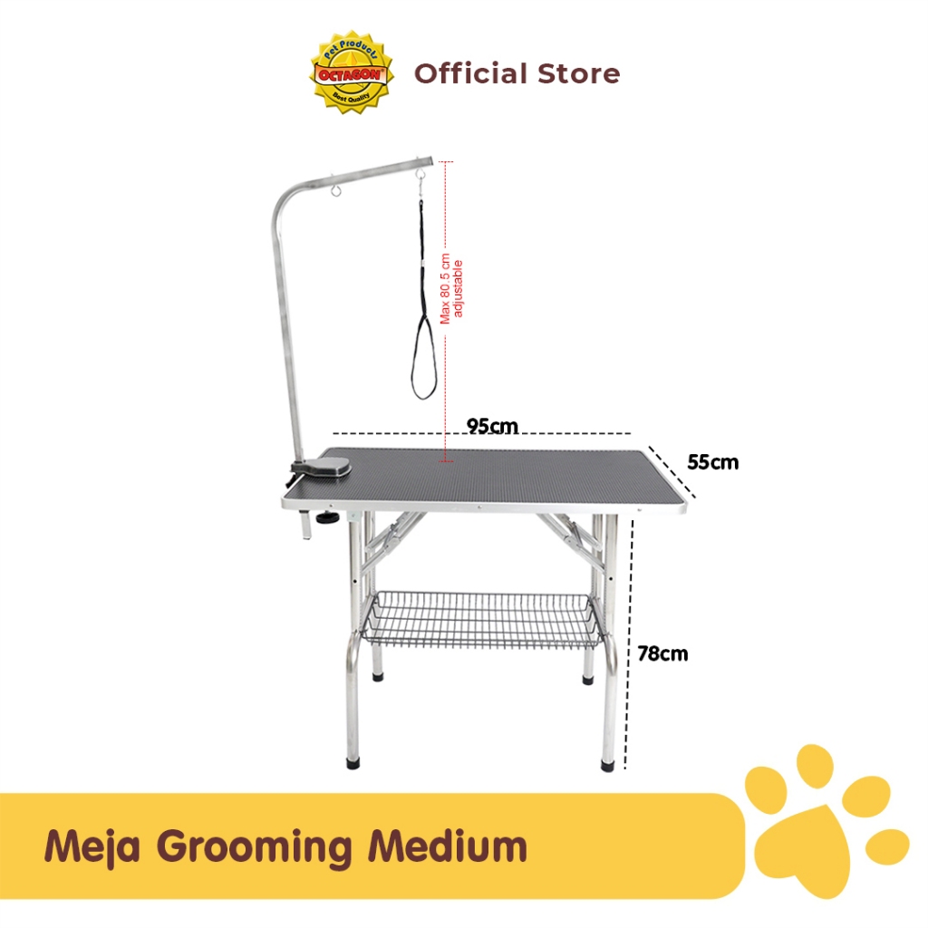 Jual Meja Grooming Ukuran 95x55x78cm | Meja Grooming Lipat | Grooming ...