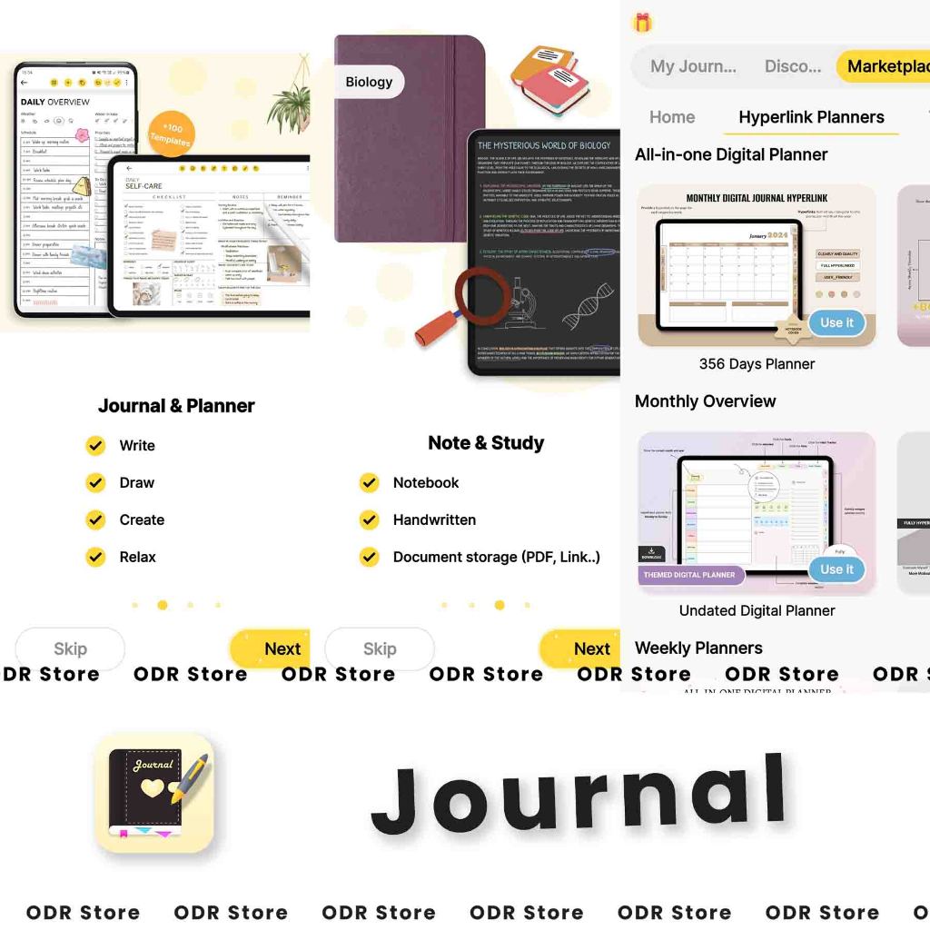 Jual Journal Lifetime Asisten Notes Planner PDFs Perencanaan catatan ...