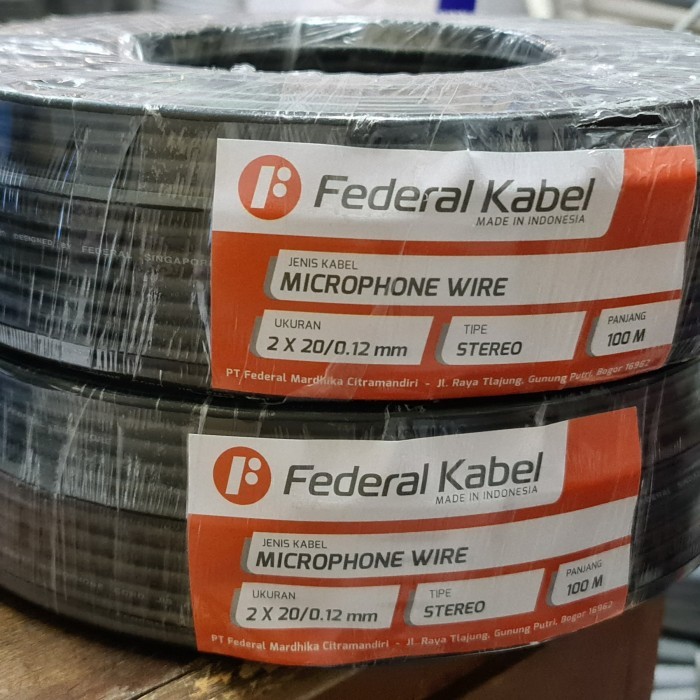 Jual KABEL MICROPHONE FEDERAL KUALITAS BAGUS ukuran 2x20 | Shopee Indonesia
