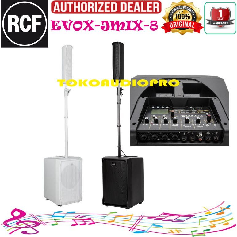 Jual RCF Evox Jmix8 Active Line Array Speaker Aktif Bluetooth RCF Evox Jmix-8 | Shopee Indonesia