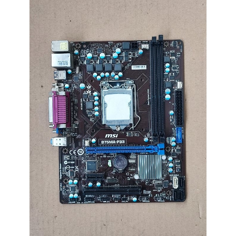 Jual motherboard mainboard MSI B75MA-P33 soket 1155 | Shopee Indonesia