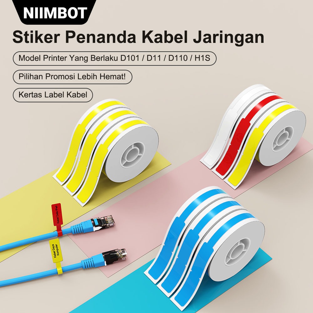 Jual NIIMBOT D11/D110/D101 Kabel Label Printer Stiker, Label Stiker ...