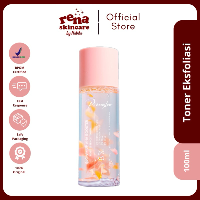 Jual READY SIAP KIRIM‼️ | Exfoliating Toner Pomeglow 8% 100Ml - Glow Up ...