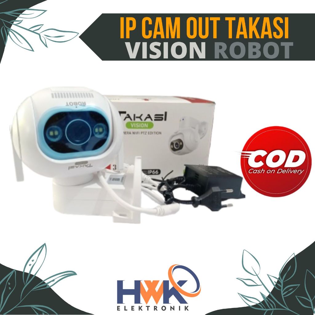 Jual Smart IP Camera Indoor TAKASI VISION ROBOT | IP CAM TAKASI VISION ROBOT | Shopee Indonesia