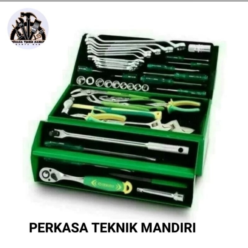 Jual TEKIRO Mekanik Tool Set (45 Pcs) Box Besi | Shopee Indonesia