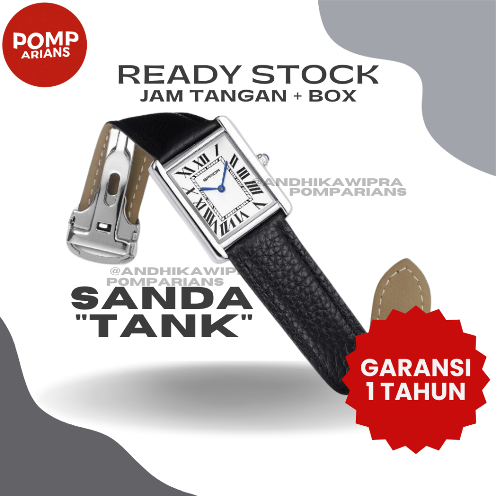 Jual Sanda Tank - Jam Tangan Unisex (GARANSI 1 TAHUN) | Shopee Indonesia