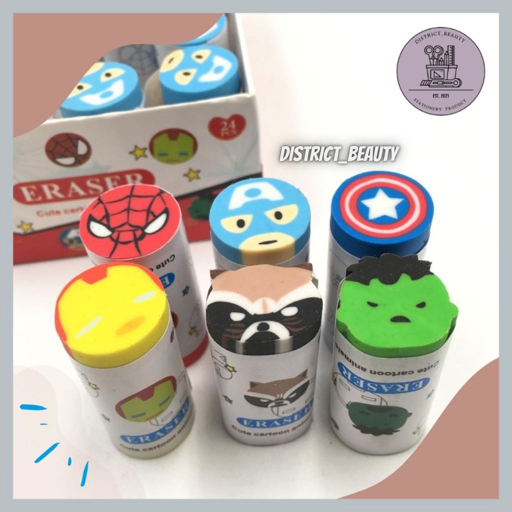 Jual PENGHAPUS LONJONG AVENGERS PENGHAPUS POTONG SUPERHERO PENGHAPUS ...