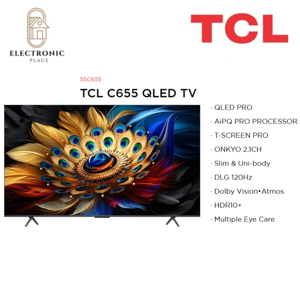 Jual TCL 55C655 QLED PRO 4K UHD Smart Google TV w/ ONKYO 2.1CH 55 Inch | Shopee Indonesia