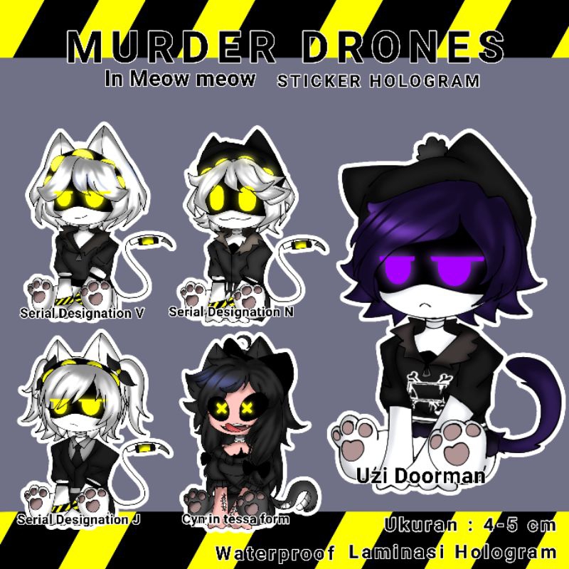 Jual Murder Drones sticker hologram | fanmerch | Shopee Indonesia