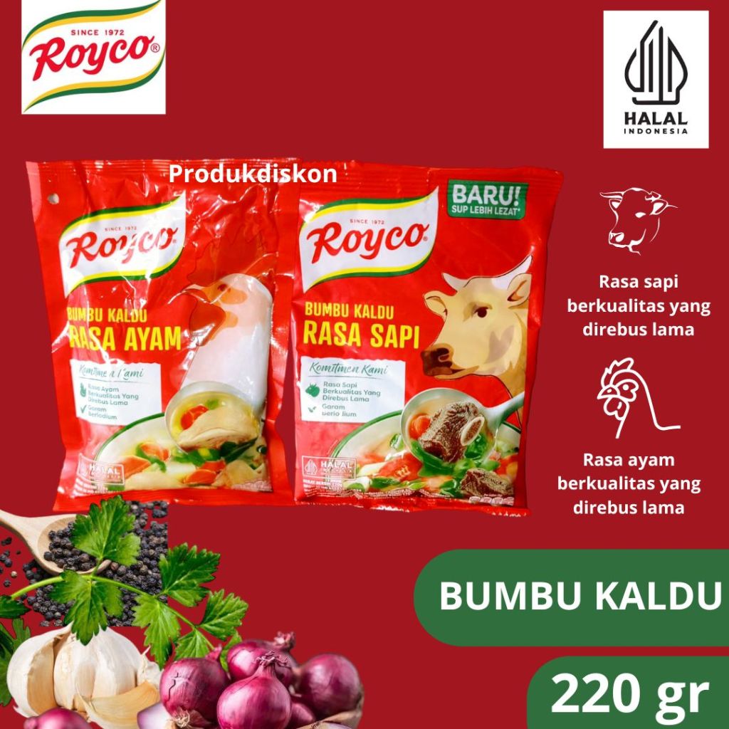 Jual ROYCO Penyedap Rasa Bumbu Masak 220 gr | Shopee Indonesia