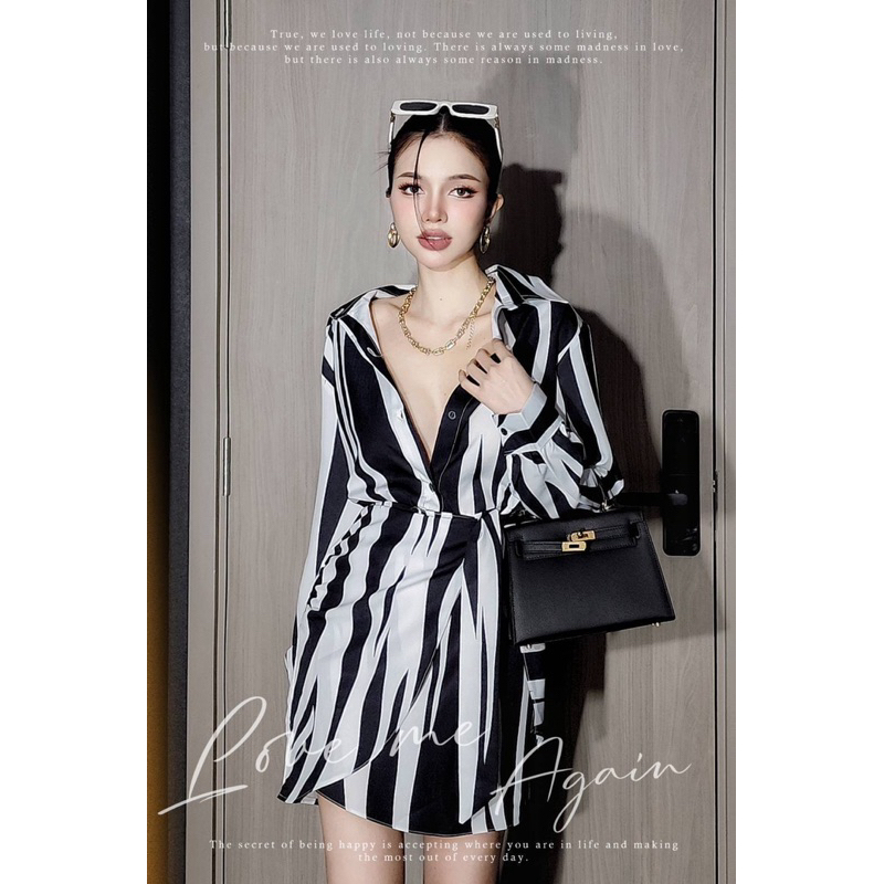 Jual Tecca Dress (Korean Multi Pattern Mini Dress Cotton Candy Import ...