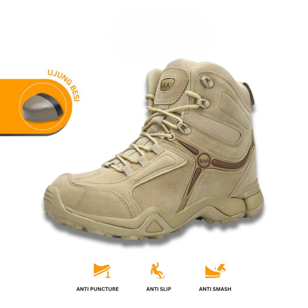Jual Sepatu Boots Pria Tactical Military 5AA - Sepatu Pria Safety Boot ...