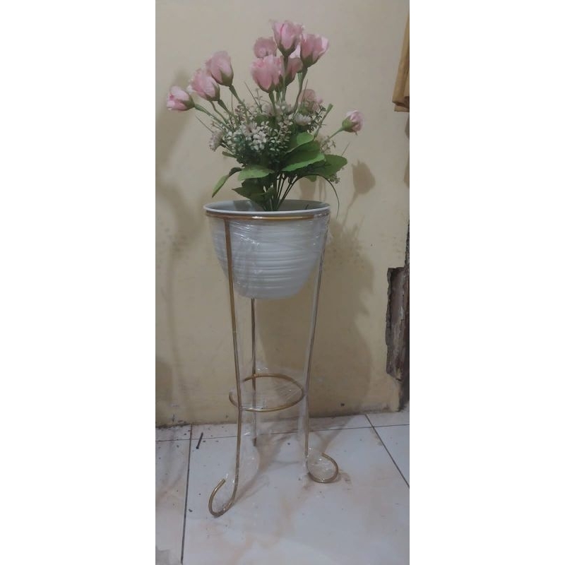 Jual Standing tempat pot besi menggunakan besi cor | Shopee Indonesia