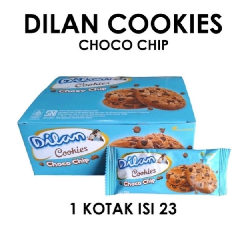 Jual DILAN COOKIES CHOCO CHIP 1 BOX isi 23 pcs | Shopee Indonesia