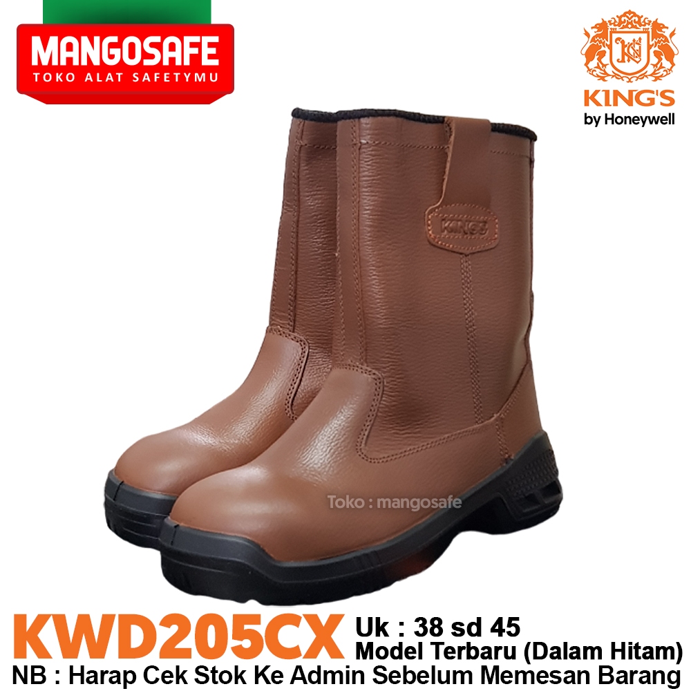 Jual Sepatu Safety Boot KINGS by Honeywell KWD 205 CX Coklat / Boots ...