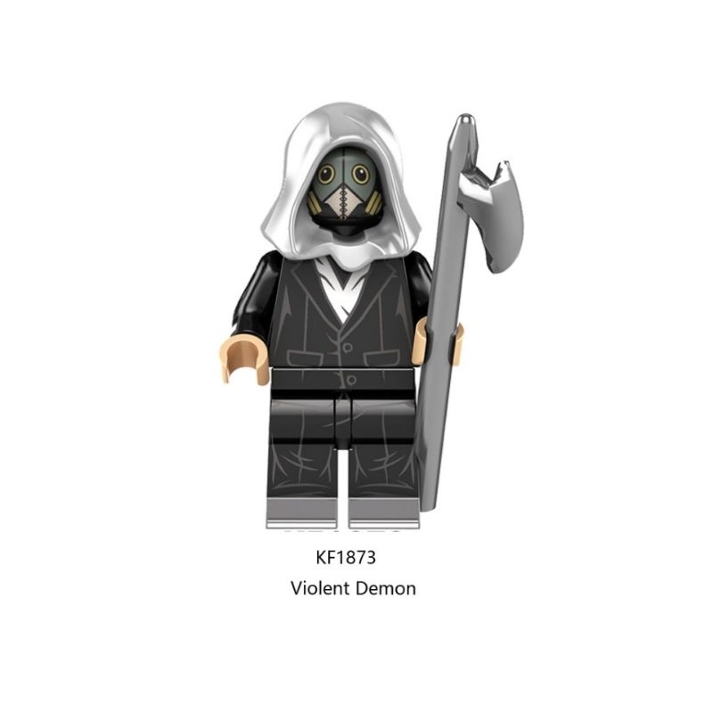 Jual Mini Action Figure Violent Demon Galgali Anime Chainsaw Man Brick ...