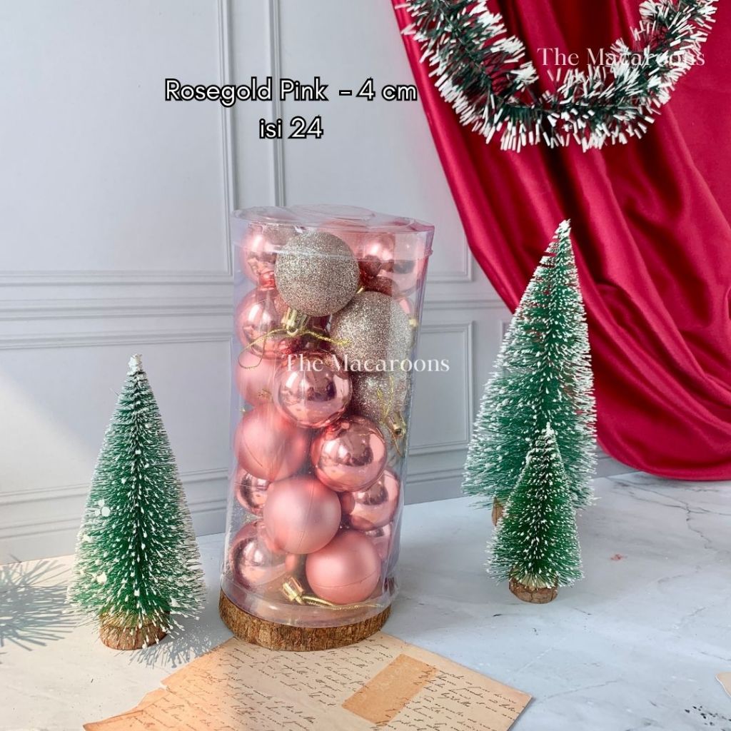 Jual Bola Natal isi 24 / Hiasan Pohon Natal Aksesoris Dekorasi Rumah ...