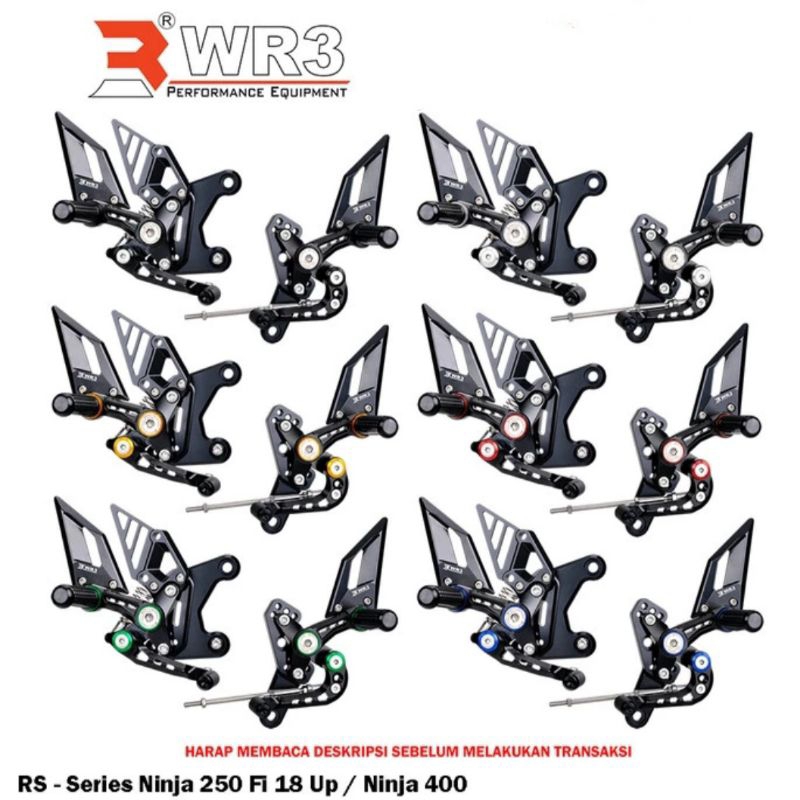 Jual Footstep Step Underbone Racing WR3 RS-Series New Ninja 250FI 250 ...