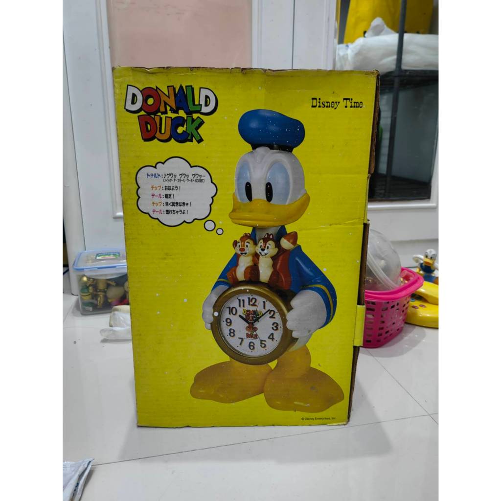 Jual Vintage SEIKO Disney Time Donald Figure Alarm Clock in Japanese ...