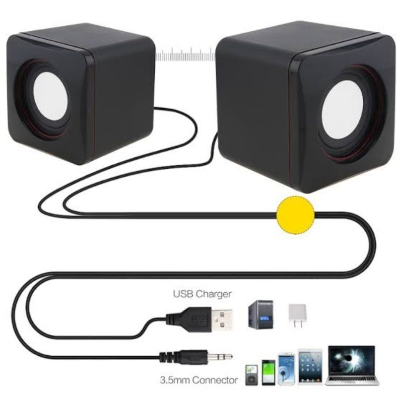 Jual Speaker Music Box G101 Laptop Komputer Audio Suara 2 Sisi ...