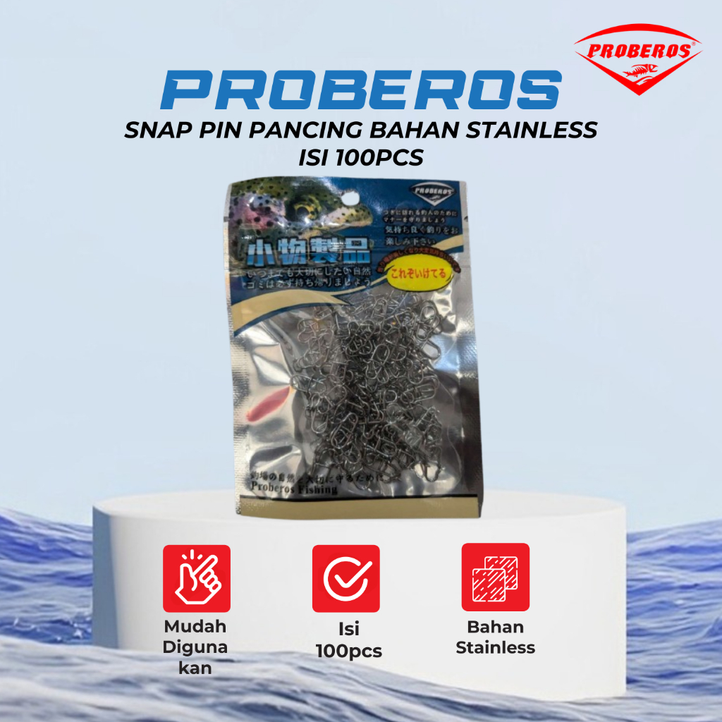 Jual PROBEROS snap/pin pancing 100Pcs/Pack Pin Pancing Bahan Stainless ...