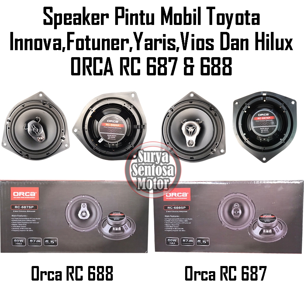Jual Speaker Pintu Oem Toyota Innova Fortuner Vios Dan Hilux Orca 2 Way ...