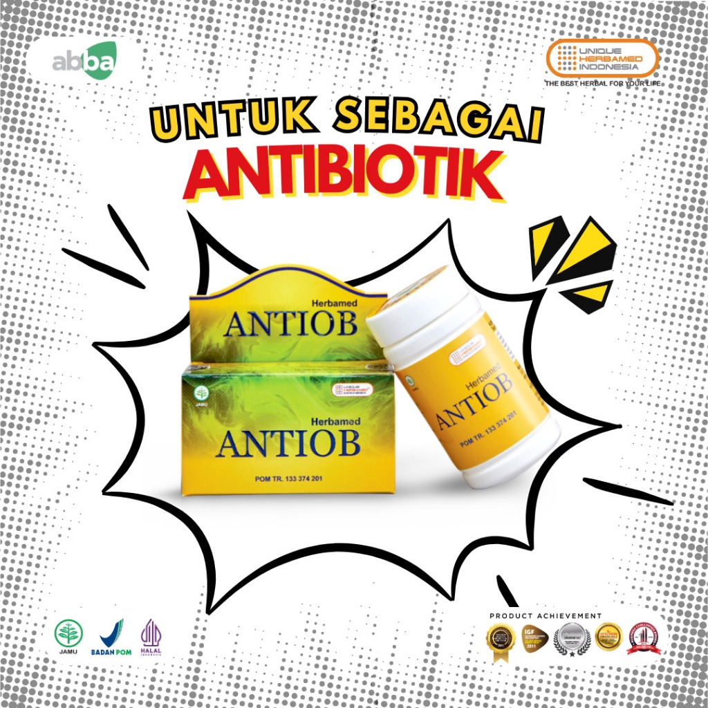 Jual HERBAL ANTIOB - Obat Herbal Antibiotik Alami Anti Radang Isi 50 ...