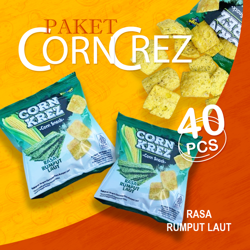 Jual CORN KREZ MINI (KECIL) ISI 40PCS BERAT 10g per pcs ANEKA RASA ...
