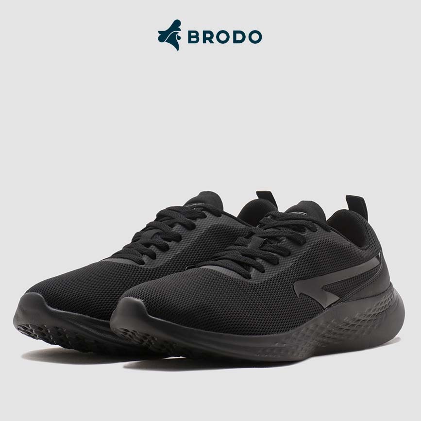 Jual BRODO - Sneakers Active Sprint 2.0 Full Black | Shopee Indonesia