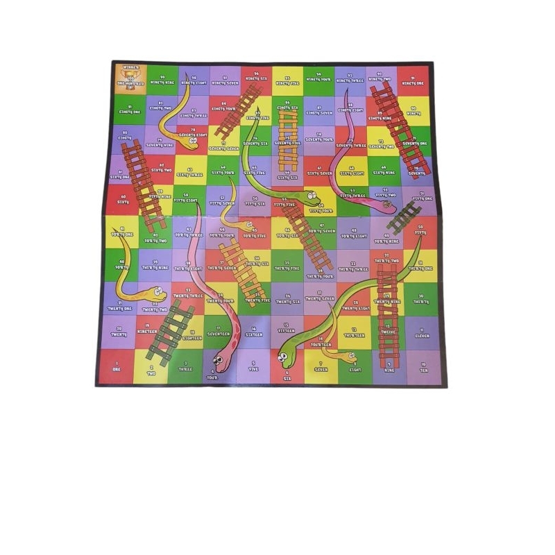 Jual MAINAN Anak Jadul Ular Tangga Ludo sama pion kocokan dadu | Shopee ...