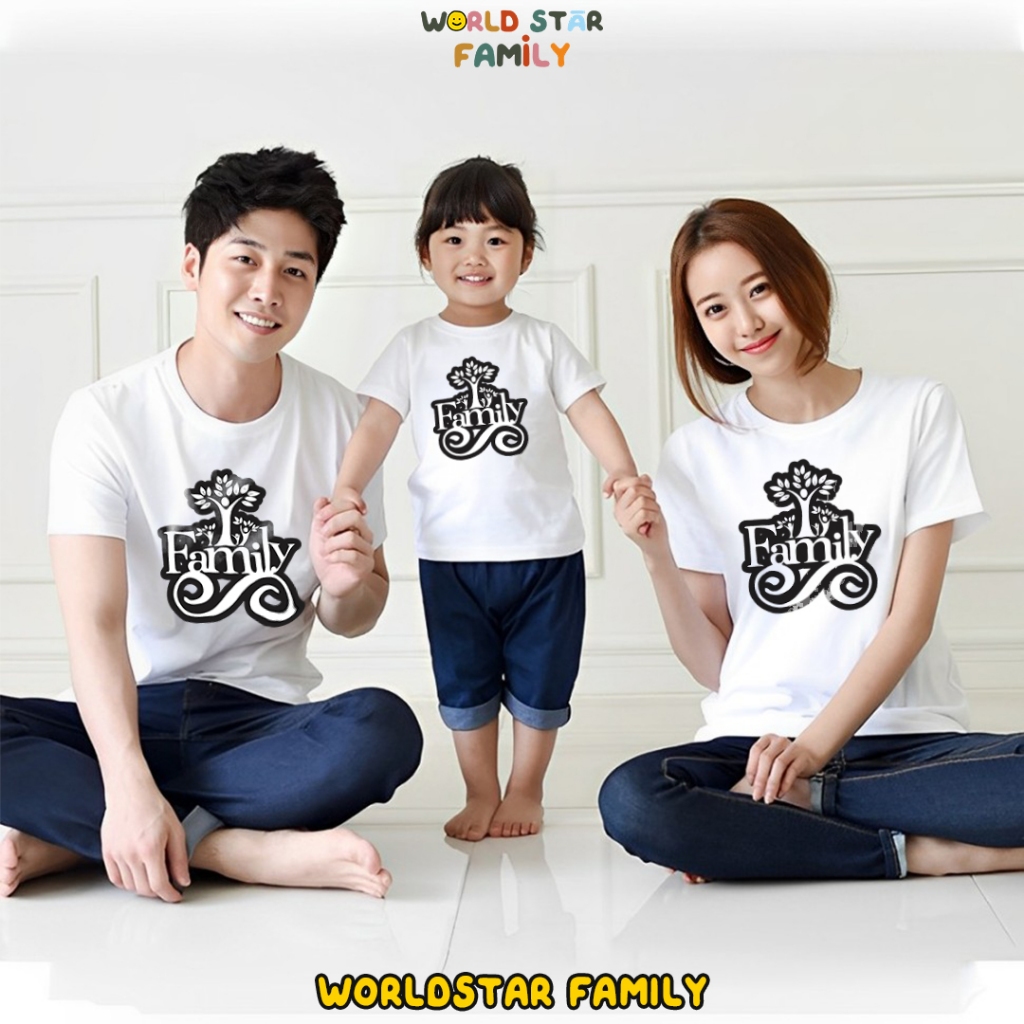 Jual WSF Kaos Couple Keluarga FAMILY TREE POHON KELUARGA Kaos Couple ...