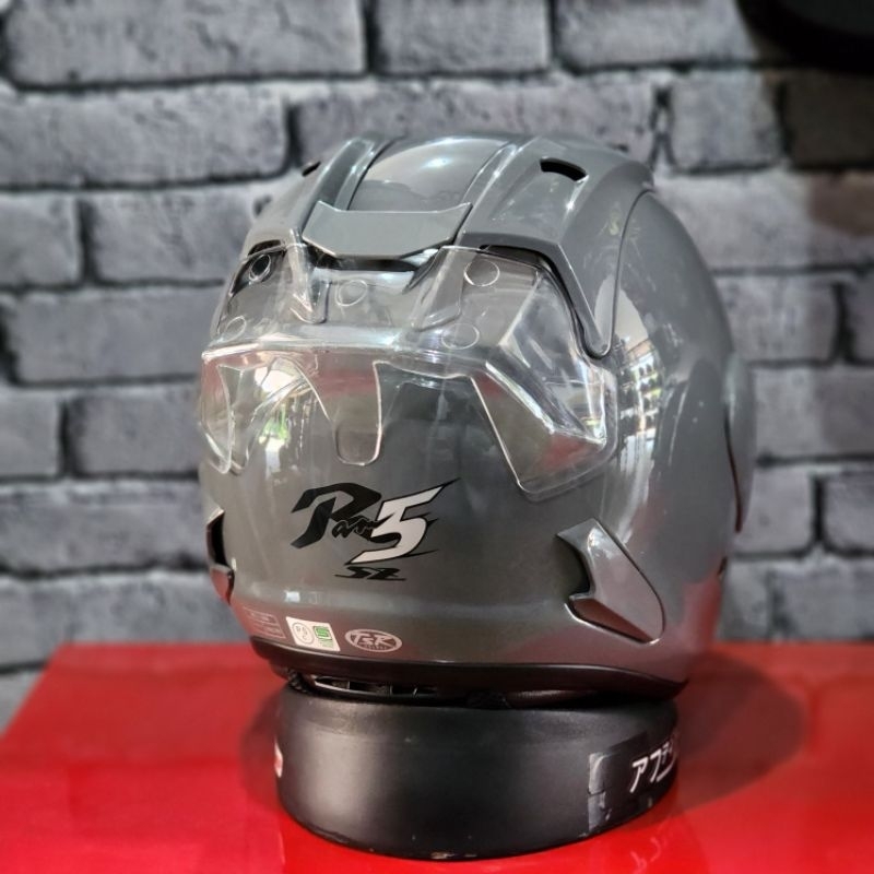 Jual Helm TSR ram 5 Vz ram modern grey glossy + spoiler not scott vz ...