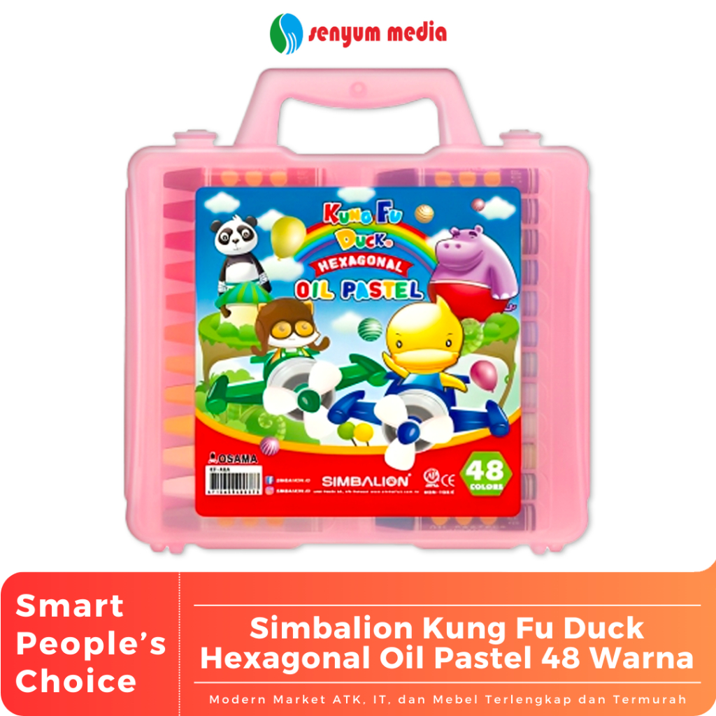 Jual Simbalion Kung Fu Duck Hexagonal Oil Pastel 48 Warna (1 Pcs) (S ...