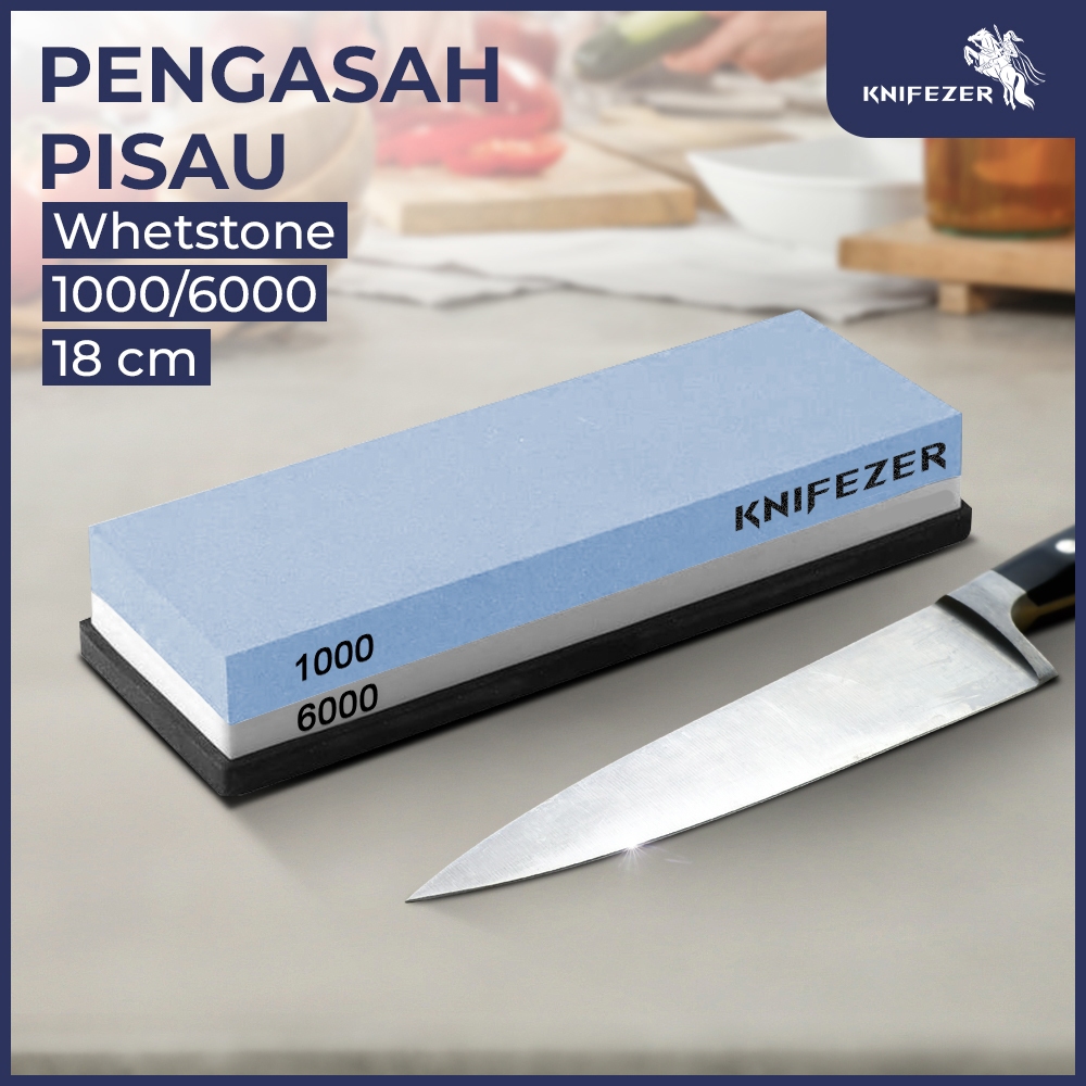 Jual Batu Pengasah Pisau Whetstone Knife Sharpener 18cm Dual Grit ...