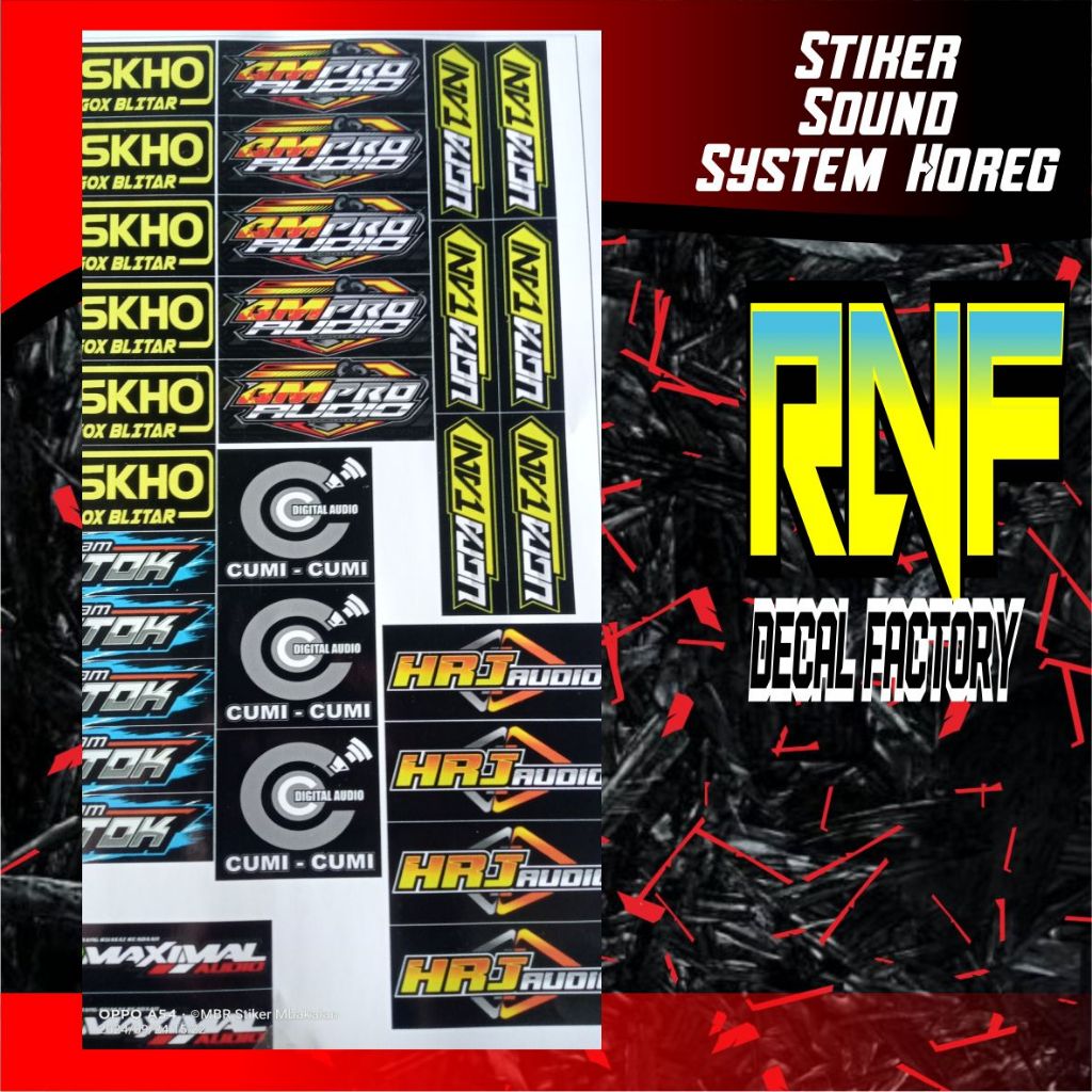 Jual STIKER CUMI CUMI AUDIO,STIKER BM AUDIO,STIKER UGRA TANI,STIKER ...