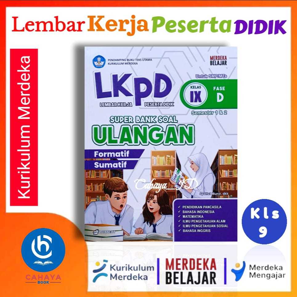 Jual Buku Lembar Kerja Peserta Didik/LKPD Pintar Ulangan Formatif ...