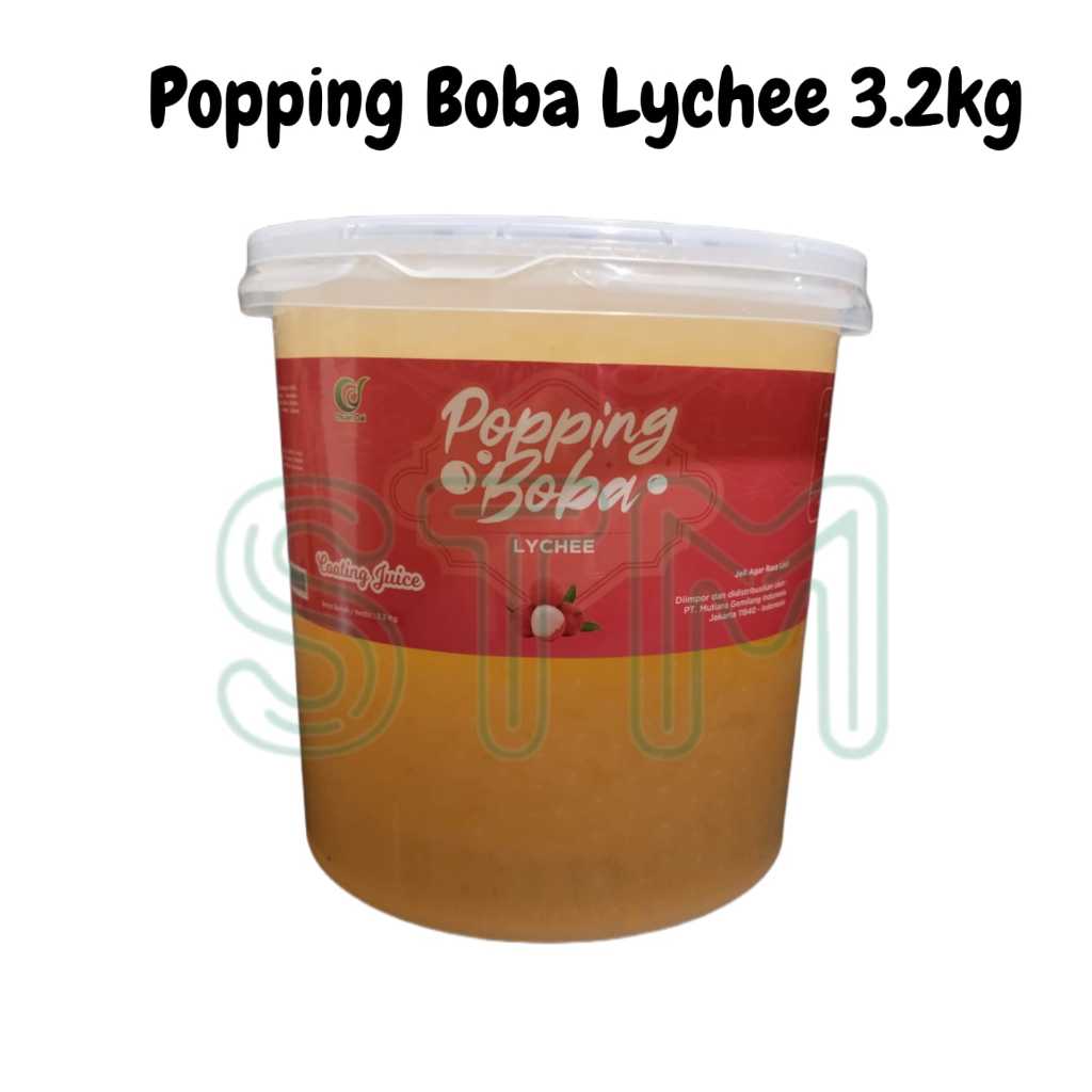 Jual Popping boba lychee/Coating Juice Lychee Poping Boba Leci Impor ...