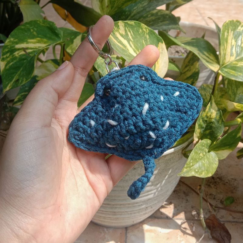 Jual GANTUNGAN KUNCI KEYCHAIN TEMA LAUT PARI MANTA RAY | Shopee Indonesia