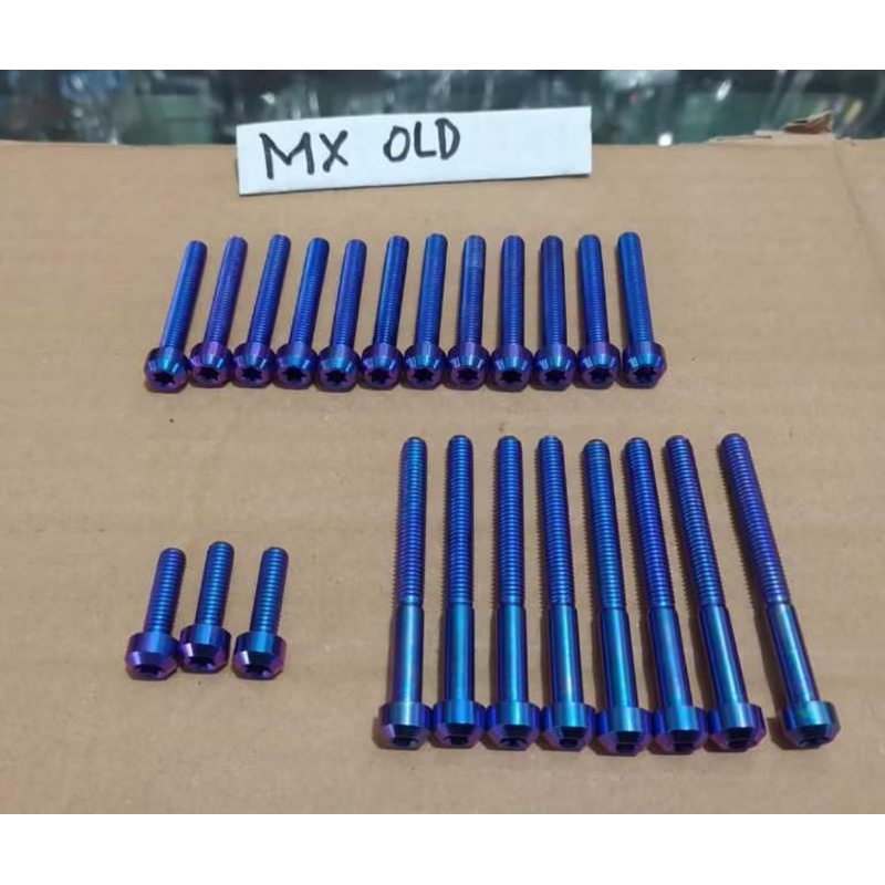 Jual 23 Baut Titanium Gr5 Set Bak Mesin Kiri Kanan Yamaha Jupiter MX Old | Shopee Indonesia