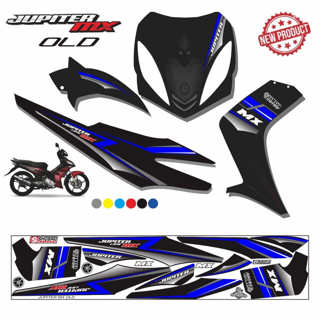 Jual STIKER JUPITER MX LAMA / STRIPING JUPITER MX KARBU OLD 135CC ...