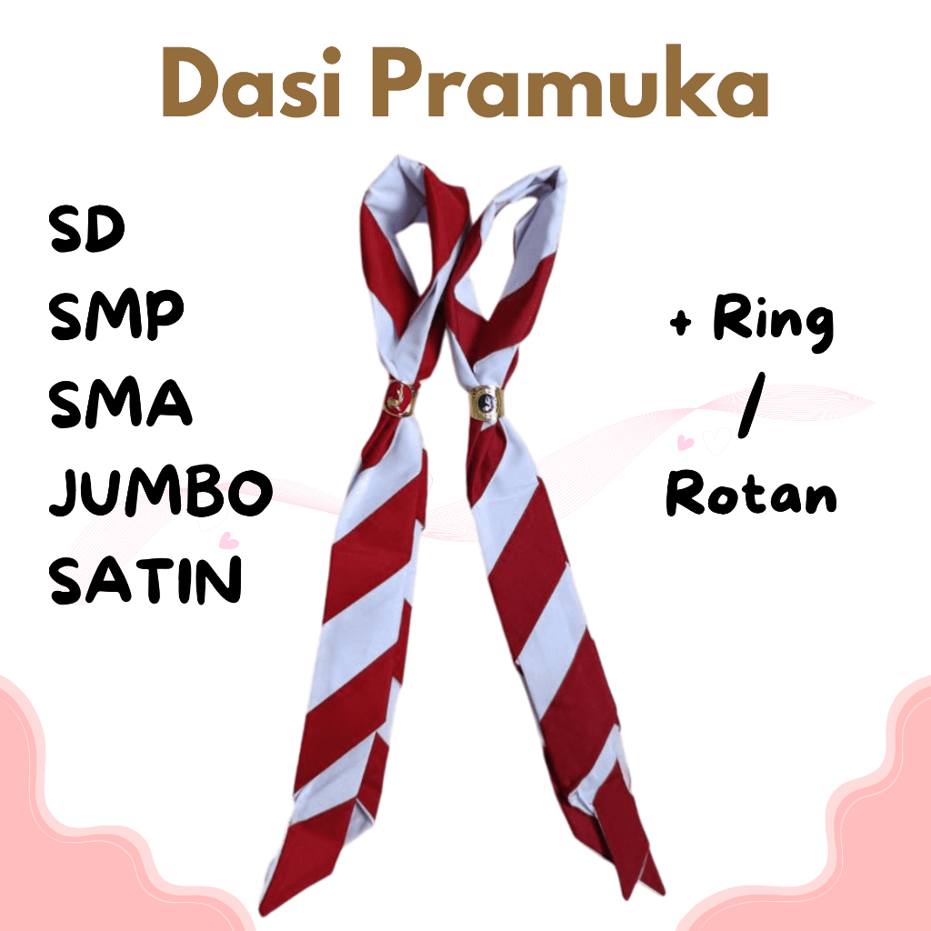 Jual Dasi Pramuka / Hasduk/ Kacu SD - SMP - SMA - Jumbo - Satin Bonus ...