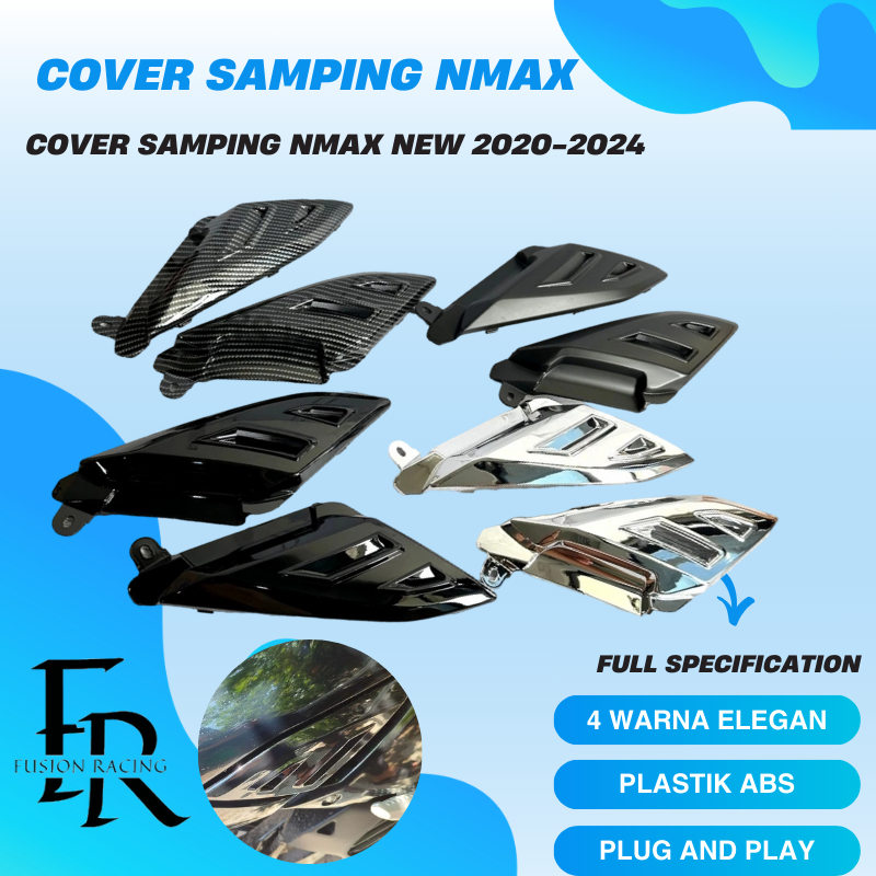 Jual COVER PIJAKAN BODY SAMPING NMAX NEW 2020 -2024 KARBON SIDE COVER ...