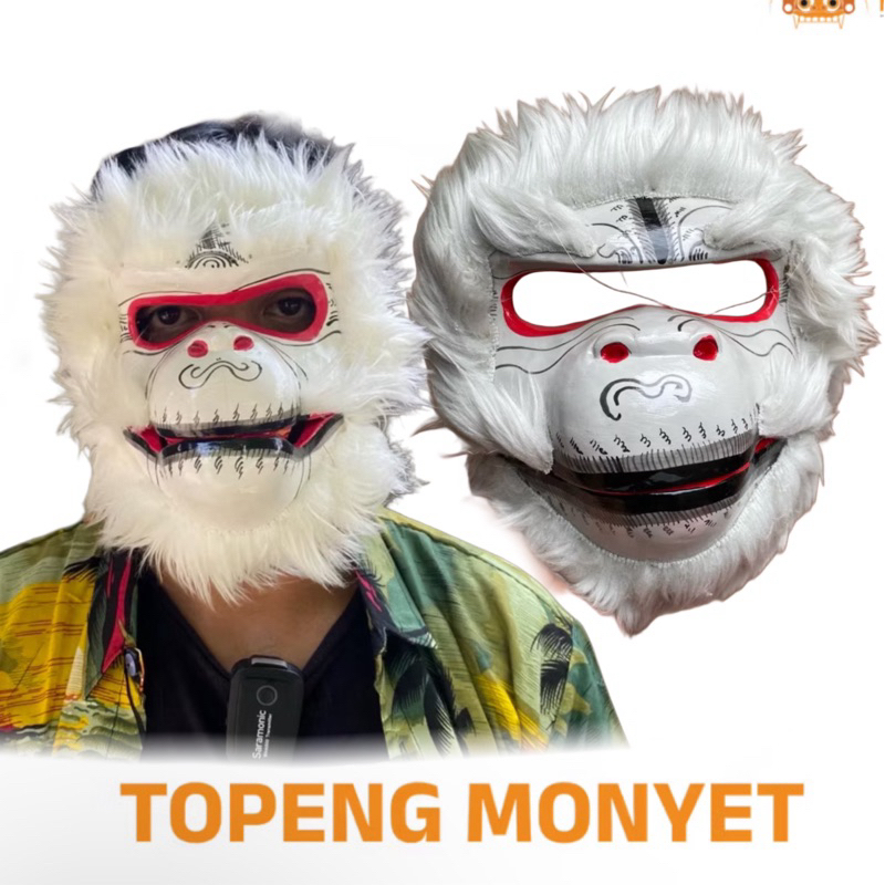 Jual Topeng Monyet Bali - topeng monyet Full - tapel bojog - topeng ...