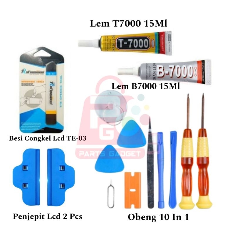 Jual Alat Service Handphone Obeng 10 In 1 Lem T7000 B7000 Besi Congkel ...