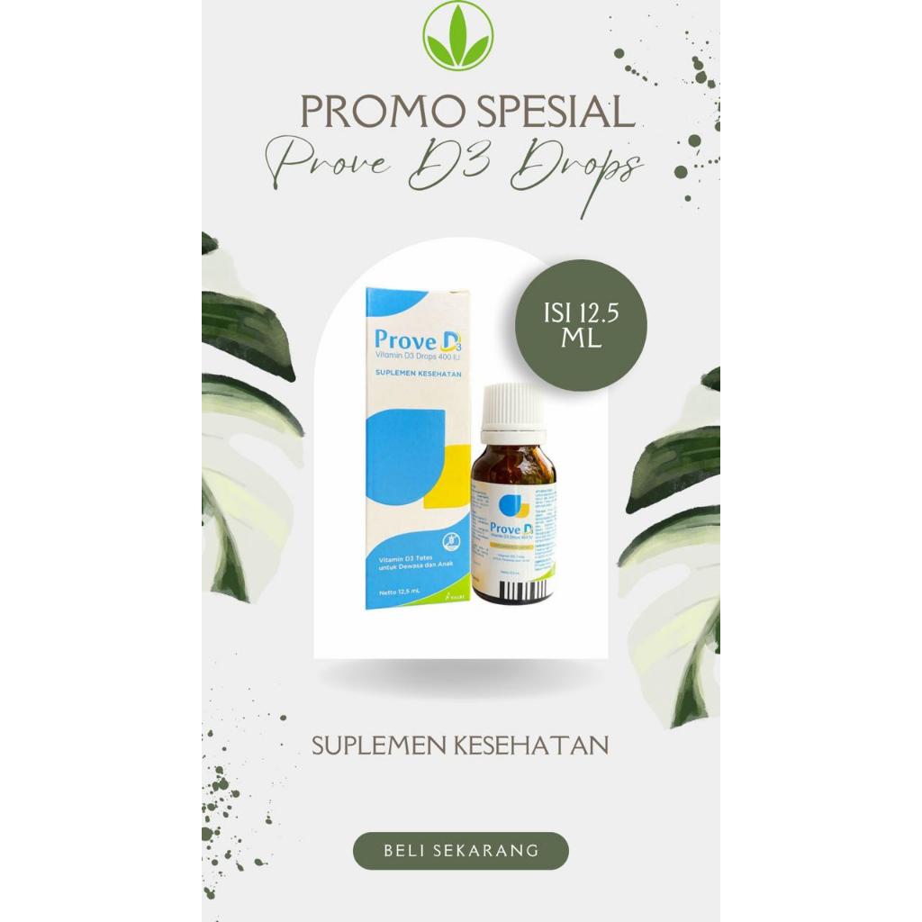 Jual Prove D3 Drop vitamin D3 Drop Isi 12.5 Ml Botol | Shopee Indonesia