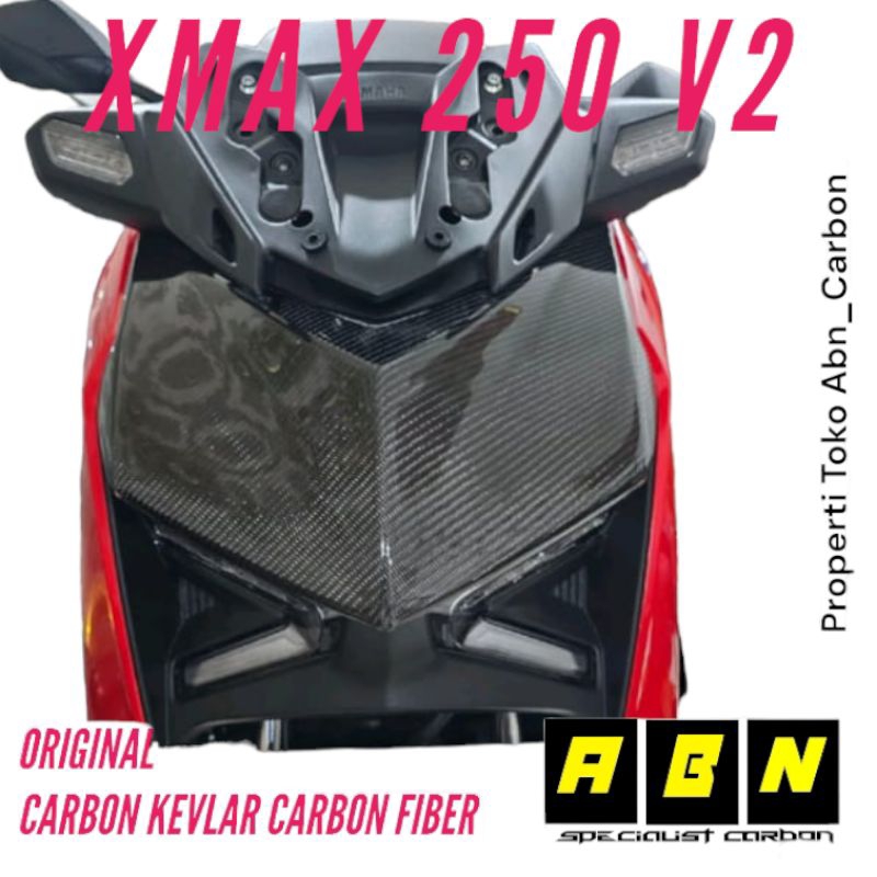 Jual Cover Front 1 Xmax new Xmax V2 Karbon Kevlar Karbon Fiber Parts ...