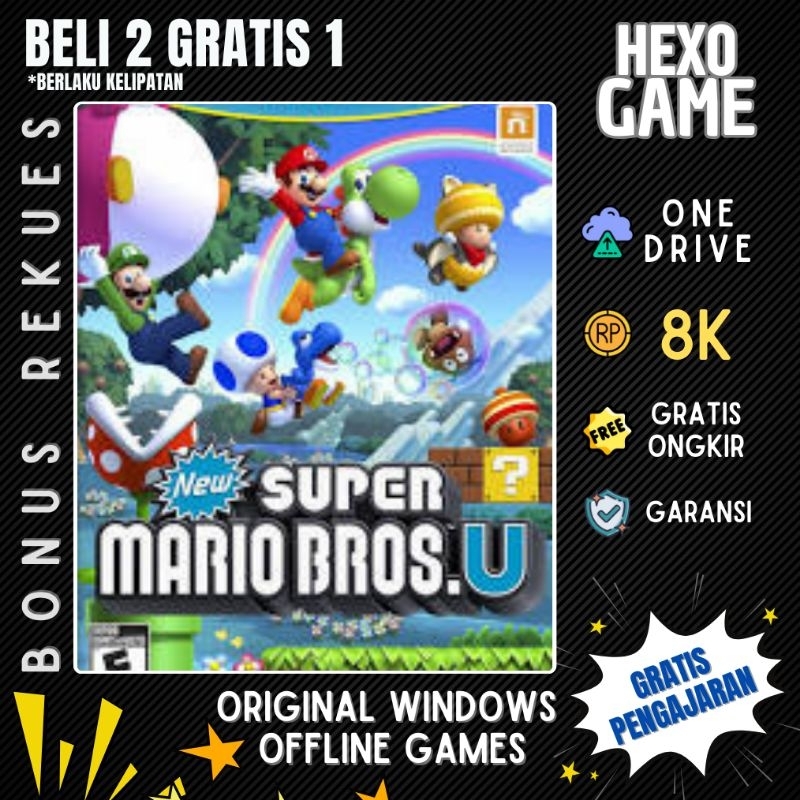 Jual New SUPER MARIO BROS. U - PC Game Adv - - LINK DOWNLOAD - GAME ...