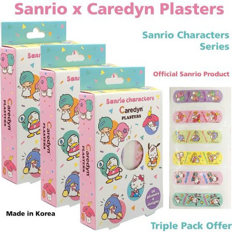 Jual [ READY STOCK ] SANRIO CHARACTERS CAREDYN PLASTERS MADE IN KOREA ...